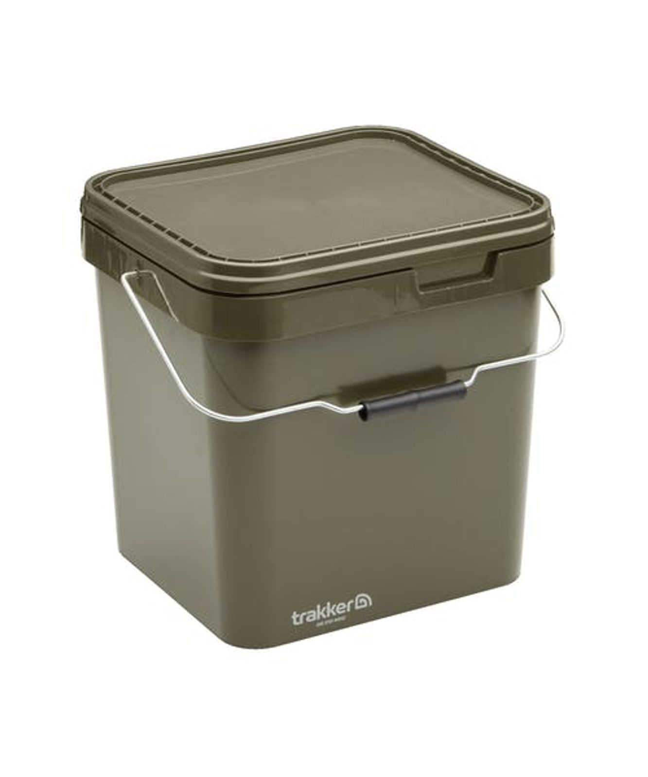 (3x) Trakker Plastový kýbl Olive Square Container 17l Pevný, plastový ...